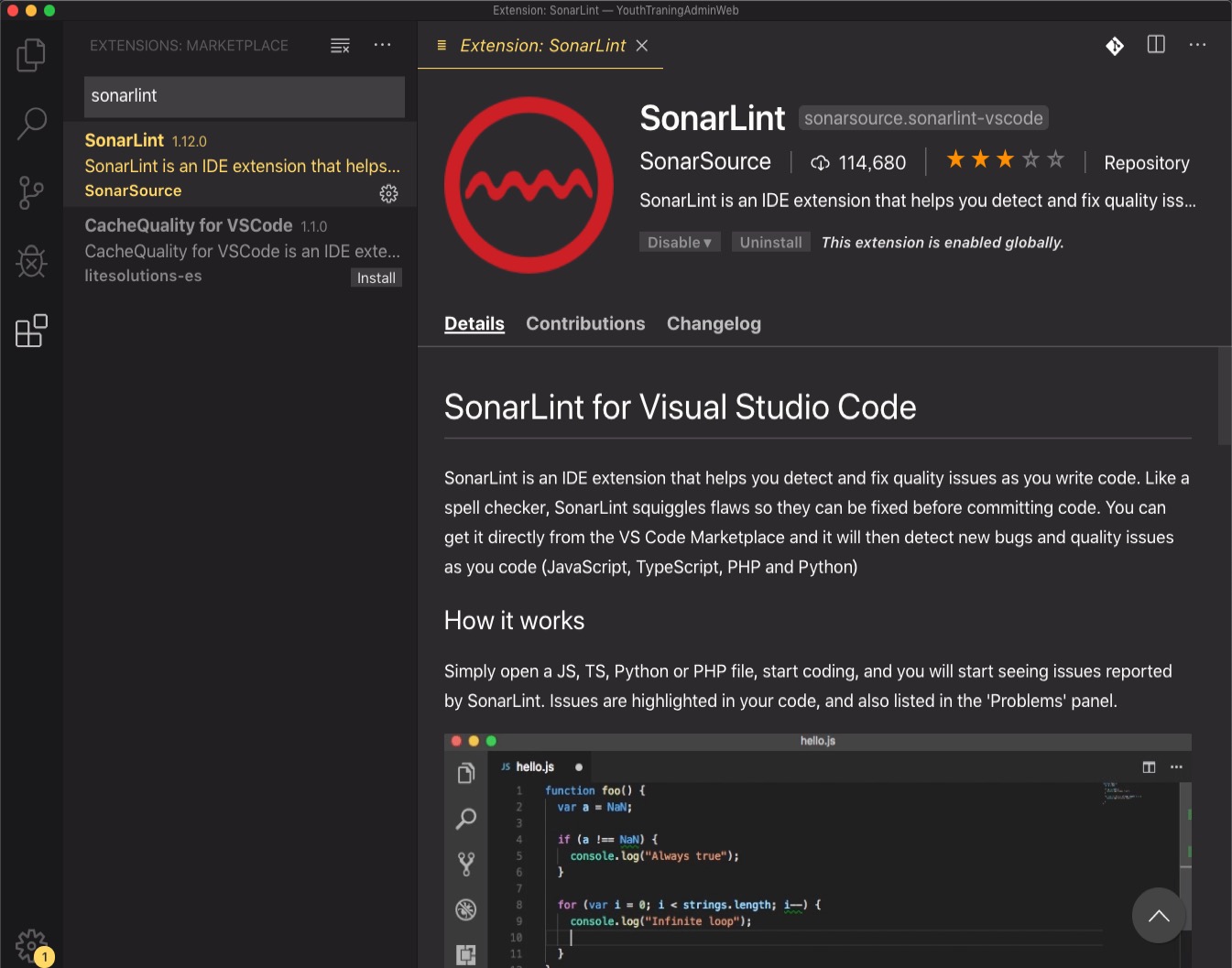 Cómo mejorar la calidad del código con SonarLint en Visual Studio Code | Preguntas | Prime Institute