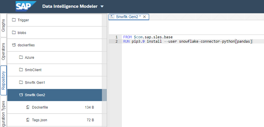 Integrating Snowflake Database with SAP Data Intelligence: Building Custom Snowflake Operator ...